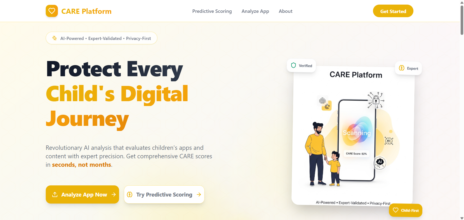 CARE Platform - AI-Powered Child Safety Analysis